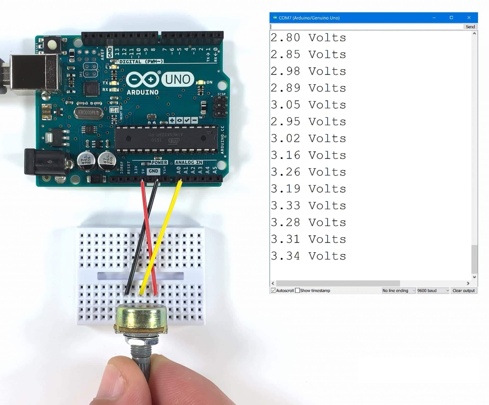 How To Use Potentiometers On The Arduino Circuit Basics